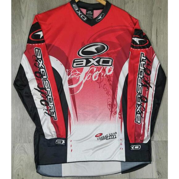 Shirts | Axo Sport Combat Gear Troop 11 Red Black Motocross Jersey Xxl ...